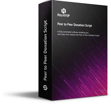 peer to peer donation script pricing