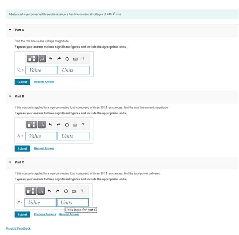 Solved A Balanced Wye Connected Three Phase Source Has