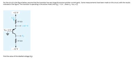 Solved For The Circuit In The Figure Below Assume That Chegg
