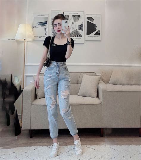 Mẫu Quần Jean Rách Nữ đẹp Giá Rẻ Nhất