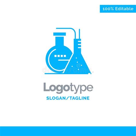 Chemicals Reaction Lab Energy Business Logo Template Flat Color Stock Vector Illustration