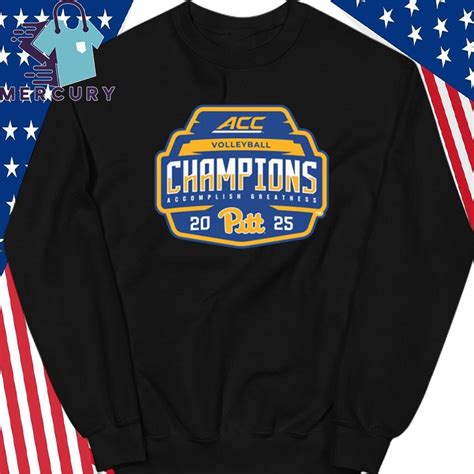 Official Pitt Panthers 2025 Acc Volleyball Champions Shirt Hoodie