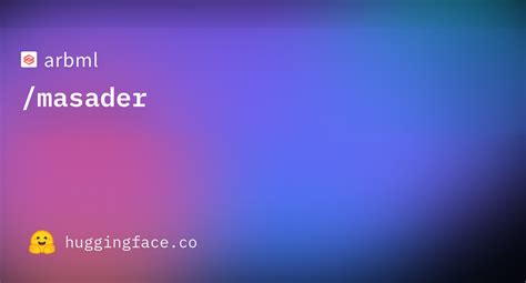 Arbml Masader · Datasets At Hugging Face
