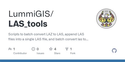 Github Lummigislastools Scripts To Batch Convert Laz To Las And