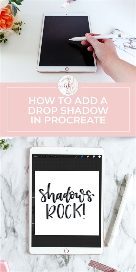 how to add a drop shadow in procreate {video} by amanda kay