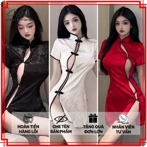 Cheongsam เซ็กซี่คุณภาพสูงแยกเซ็กซี่ 3322 [cwear Sex ชุดนอนและชุดชั้นในระดับพรีเมียม] Shopee
