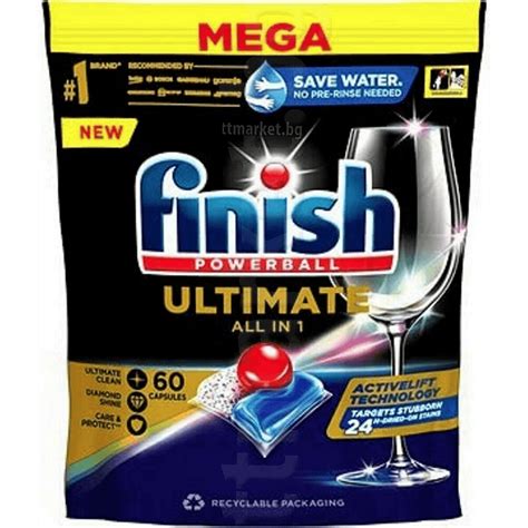 Купи Finish Ultimate All In 1 Таблетки за съдомиялна 4бр на добра цена от Магазин Чистичко