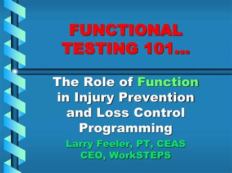 ppt functional testing 101… powerpoint presentation free download