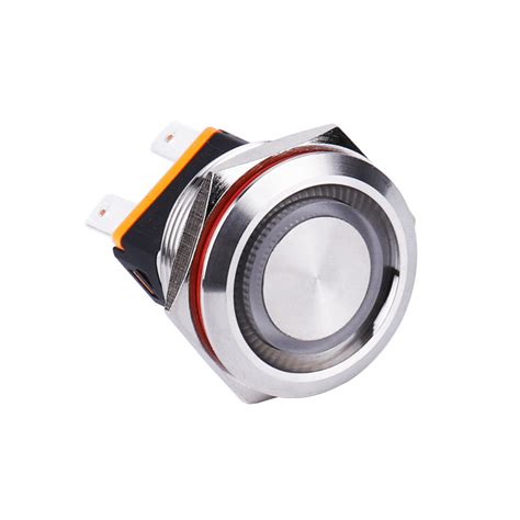 Latching Switch Led Indicator 12v Blue Stainless Steel 4pins Normal