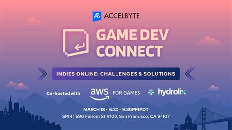 Gdc2025 Indiegamedev Multiplayergaming Gamedev Accelbyte Aws