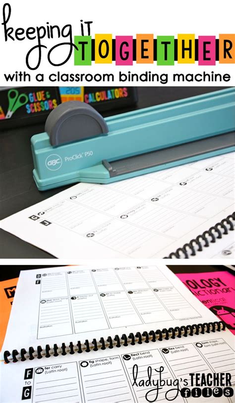 A Classroom Binding Machine Ladybugs Teacher Files Teaching