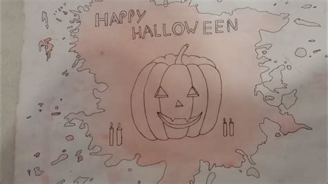 Halloween Pumpkin Spliting Drawing Youtube Halloween Pumpkin Spliting Drawing Youtube