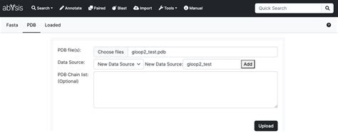 Abysis Manual Structure Import