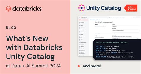Whats New With Databricks Unity Catalog At Information Ai Summit 2024 Nextgentechtrends