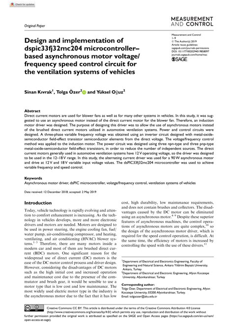 Pdf Design And Implementation Of Dspic33fj32mc204 Microcontroller Based Asynchronous Motor