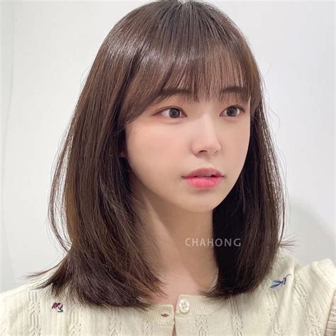 중단발 윈드컷 빌드컷 헤어스타일 중간길이 헤어스타일 머리