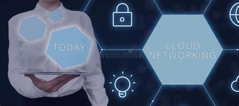 Sign Displaying Cloud Networkingis Term Describing Access Of Networking Resources Internet