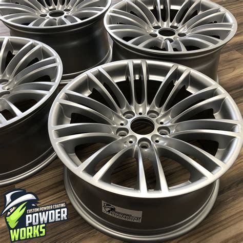 Wheels Finished With Bmw Silver Prismatic Powders