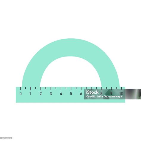 흰색 배경에 격리된 각도기 통치자 측정 및 그리기 도구 틸트 각도 측정기 360도 촬영에 대한 스톡 벡터 아트 및 기타 이미지 360도 촬영 각도 각도기 Istock