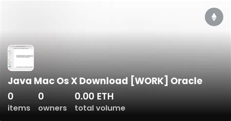 Java Mac Os X Download Work Oracle Collection Opensea
