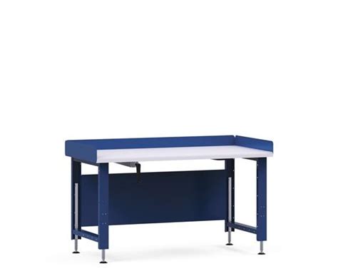 Manual Adjustable Workbench With Plastic Laminated Top 60w X30d