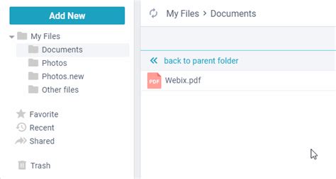Document Manager User Guide Of Ui Complex Widgets Document Manager Webix Docs