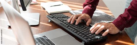 Programmer Or Software Developer Typing New Lines Of Code Coding