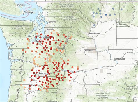 Mapping Clusters Of Sasquatch Sightings Geospatial Training Services