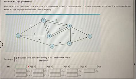 solved problem 6 23 algorithmic find the shortest route