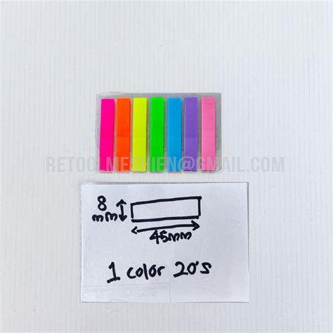 5 Colours Sticky Pp Tab Index Flags Arrow Index Strip Index Sign