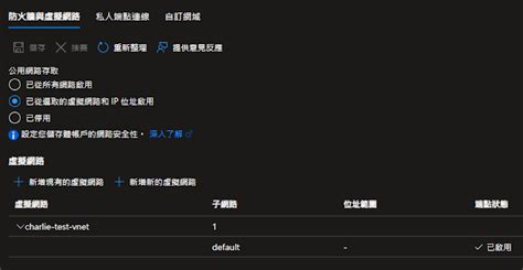 【azure vnet】虛擬網路中的服務端點