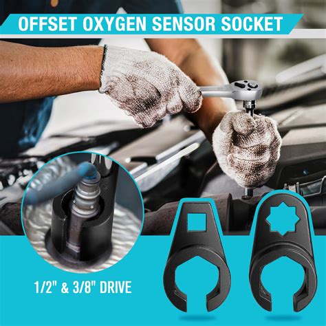 Duratech 5pcs O2 Oxygen Sensor Socket Thread Chaser Set