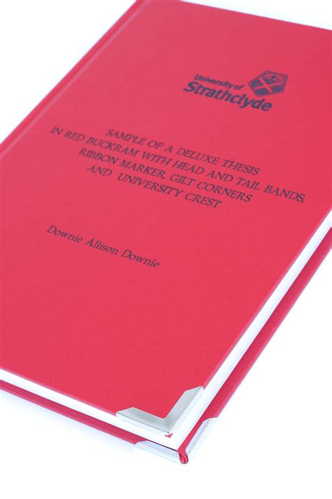 Thesis Binding — Downie Allison Downie Bookbinders