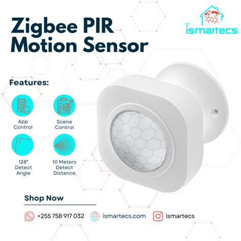 Zigbee PIR Motion Sensor Smart Home Devices Home Automation