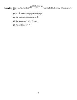AP Calculus AB Unit Guided Practice Lecture Notes DOC TPT