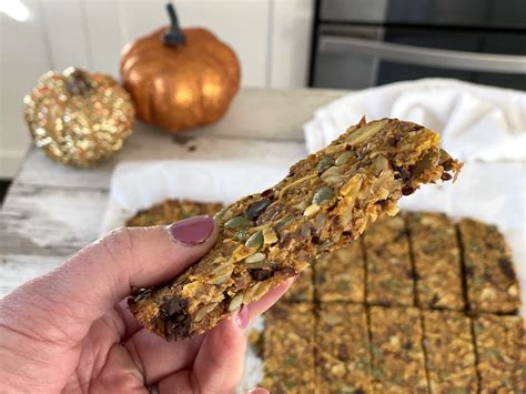 Keto Pumpkin Chocolate Chip Granola Bars Best Sugar Free Treat
