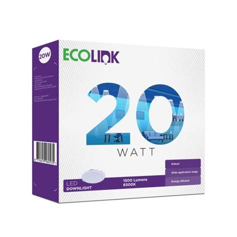 Promo Ecolink Lampu Plafon Bulat Downlight Led 20w Putih Cool Day Light Diskon 27 Di Seller