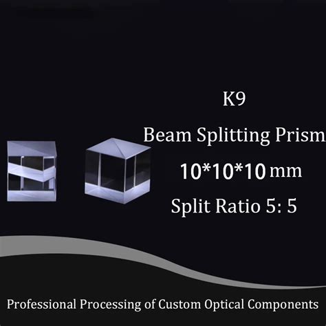 10x10x10mm 광학 유리 빔 분할 프리즘 반반사 및 반투명 큐브 분할 비율 5 5 Aliexpress