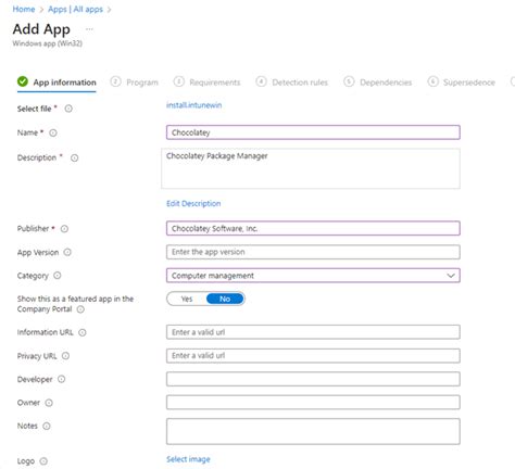Intune Application Deployment Using Chocolatey