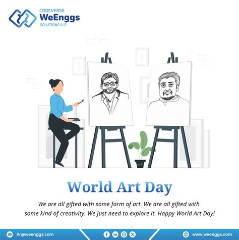 Hr Vidhya Navadiya On Linkedin Worldartday Artisticlanguage Creativeuniverse
