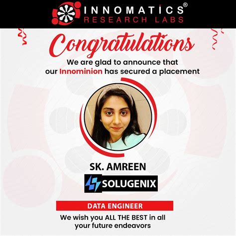 Mohammed Asnan On Linkedin Success Story An Incredible Journey With Innomatics Meet Amreen