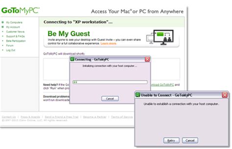 What Do I Do If Gotomypc Fails To Connect Gotomypc Support