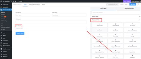 Color Picker Field In Fluent Forms Wp Manage Ninja