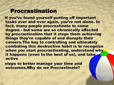 Procrastination Ppt