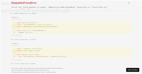 Material Web React Forked Codesandbox