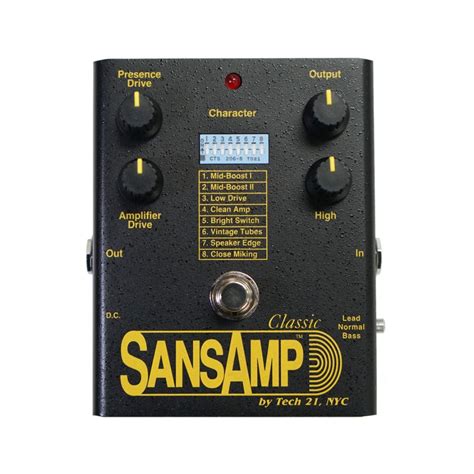 Tech 21 Sansamp Classic Preamp Pedal
