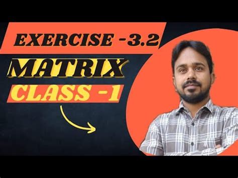 Class Th Ncert Math Ex Matrices Chapter Lec IIT JEE BY Mithilesh Sr YouTube