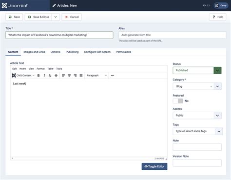 Joomla Review The Second Most Popular CMS Cenny