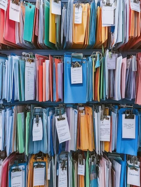 Massive Array Of Patient Forms And Clipboards Filling Entire Frame