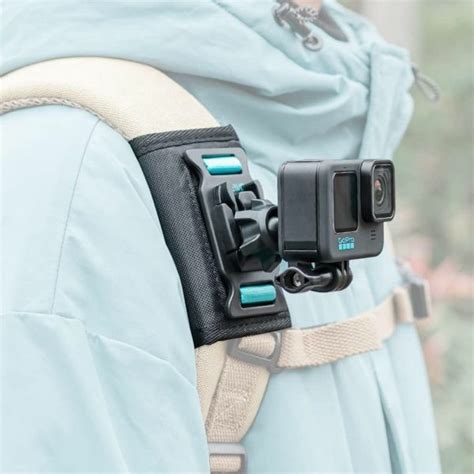 Skezn 조절가능볼 조인트가 백팩 가방 숄더 스트랩 마운트 거치대 고프로 Hero 11 10 9 8 Dji Insta360